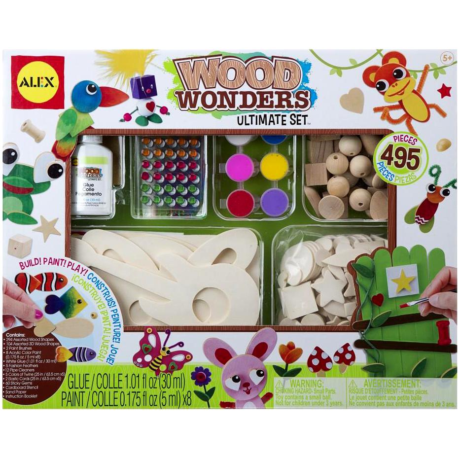ALEX Brands Wood Wonders - Ultimate Set Arts and Crafts Learning ...