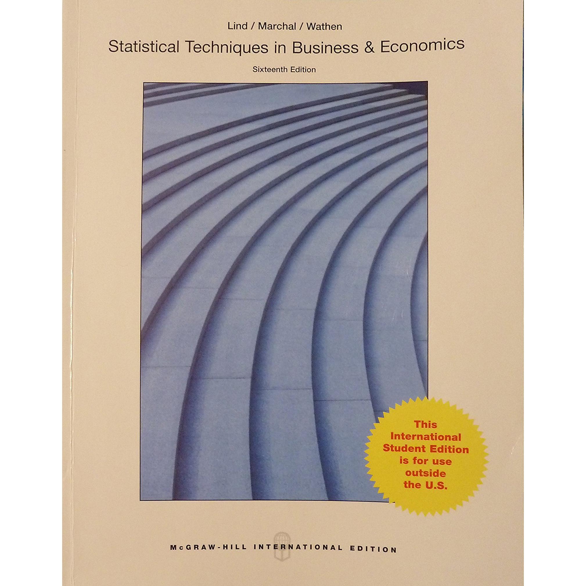 Statistical Techniques in Business and Economics, 16th Edition Douglas ...