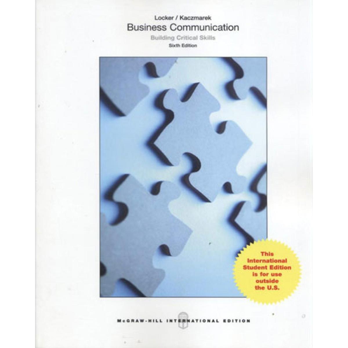 Business Communication, 6th Edition McGraw-Hill International Edition ...
