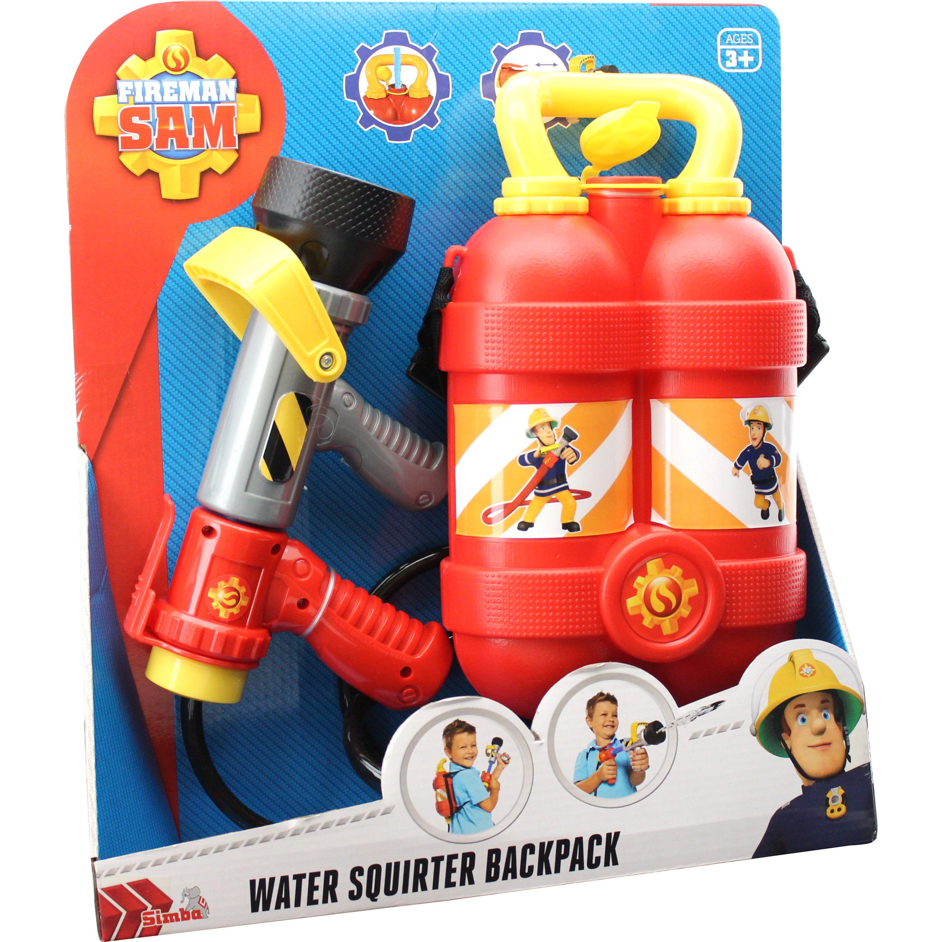 Fireman Sam Water Squirter Backpack Kid's Pretend Play Assorted Color ...