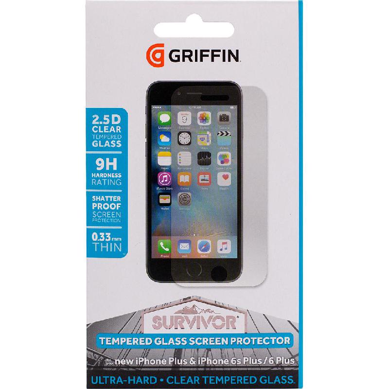 Griffin Survivor Tempered Glass (2.5D) Smartphone Screen Protector for ...
