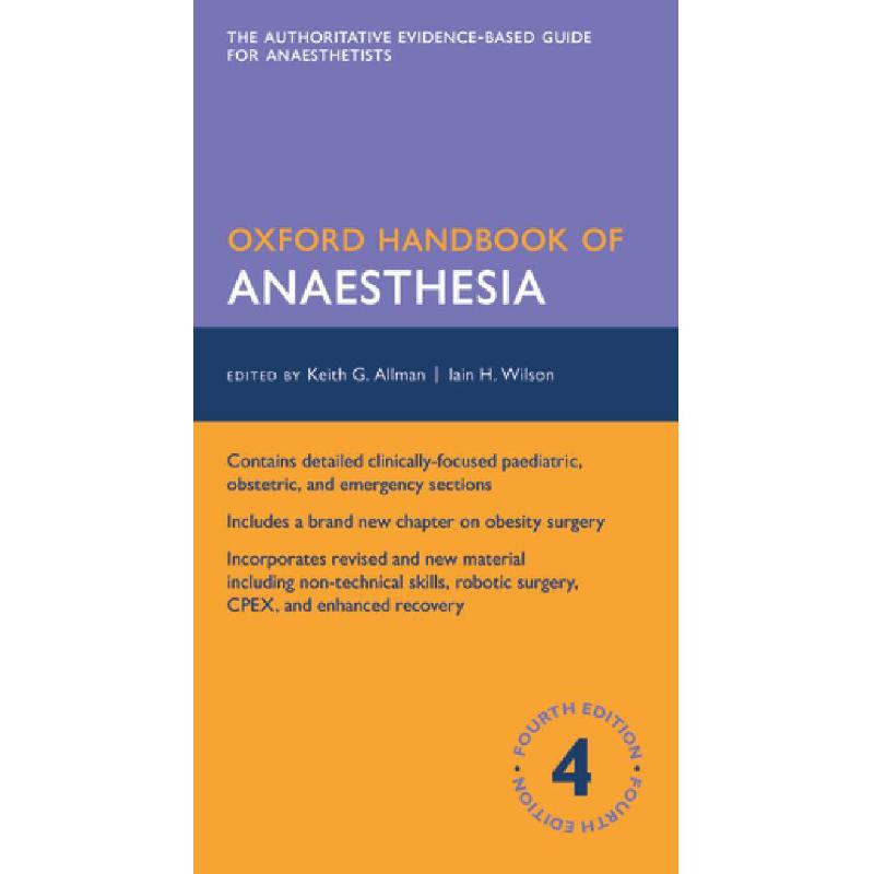 Anaesthesia, 4th Edition Oxford Handbook Keith Allman - Jarir.com KSA