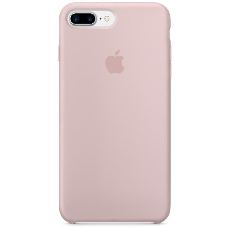Apple Silicone Back Cover Mobile Case for iPhone 7 Plus Pink Sand Apple