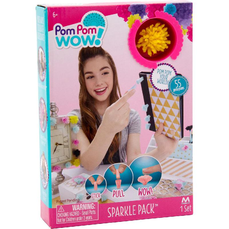 Pom Pom WOW! Sparkle Pack, 55 Pom Poms Craft Activity Kit - Jarir ...