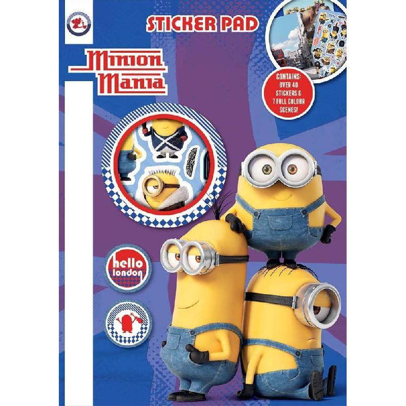 ترفيه الإضاءة Minion Mania Hello London Sticker Pad غلاف بليستر في ...