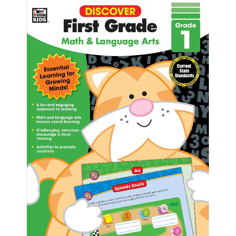 First Grade, Math and Language Arts, Grade 1 Discover Staffs of ...
