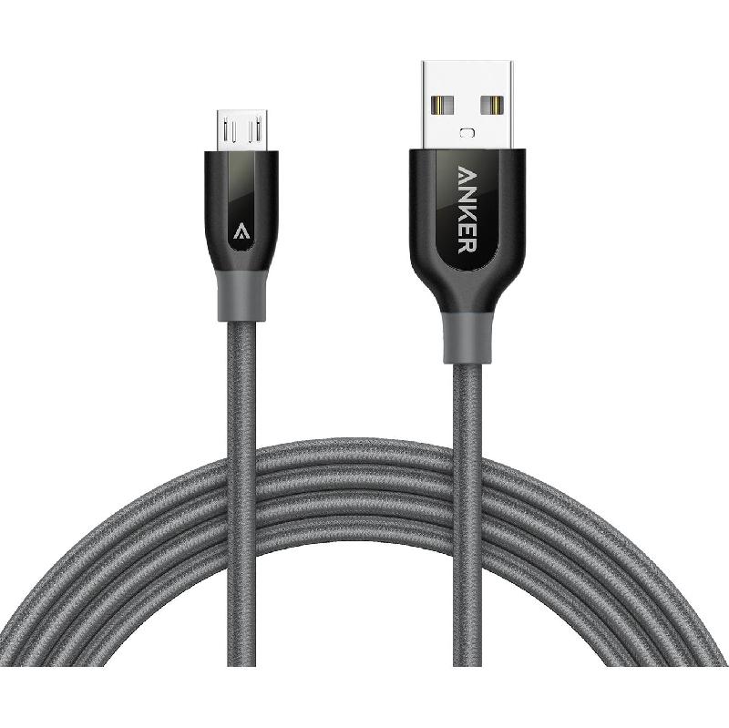 Anker PowerLine+ Micro USB to USB 2.0 Sync & Charge Cable 6.00 ft ( 1. ...