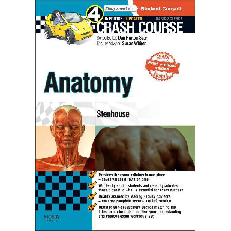 Crash Course Anatomy Updated Print + eBook, 4th Edition Crash Course ...