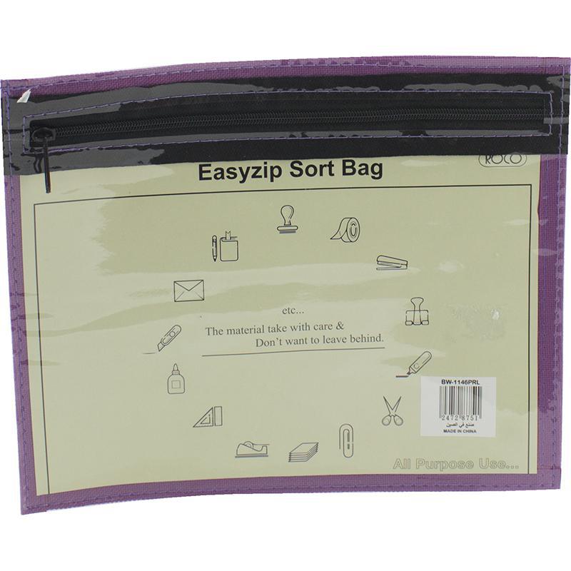 Roco EasyZip Zip Pouch, A4, Single Pocket, Purple price in Saudi Arabia ...