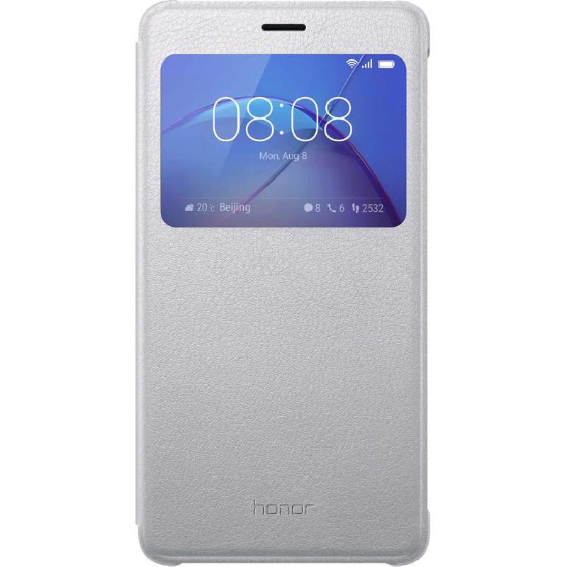 Huawei Flip Cover Mobile Case for (Huawei) Honor 6X Silver Huawei