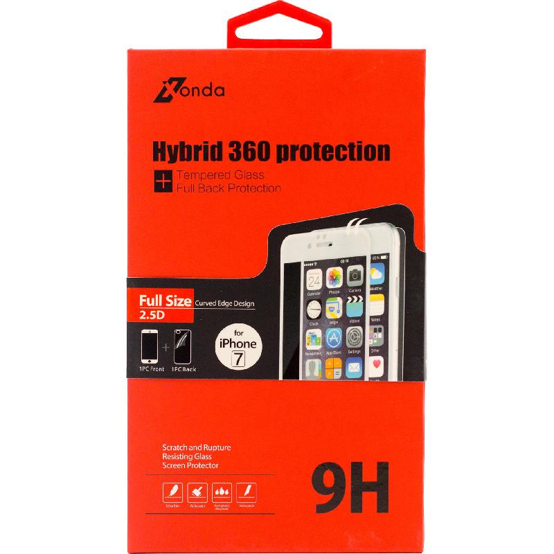 Xonda Hybrid 360 Tempered Glass, Curved Edges + PET for Full Back ...