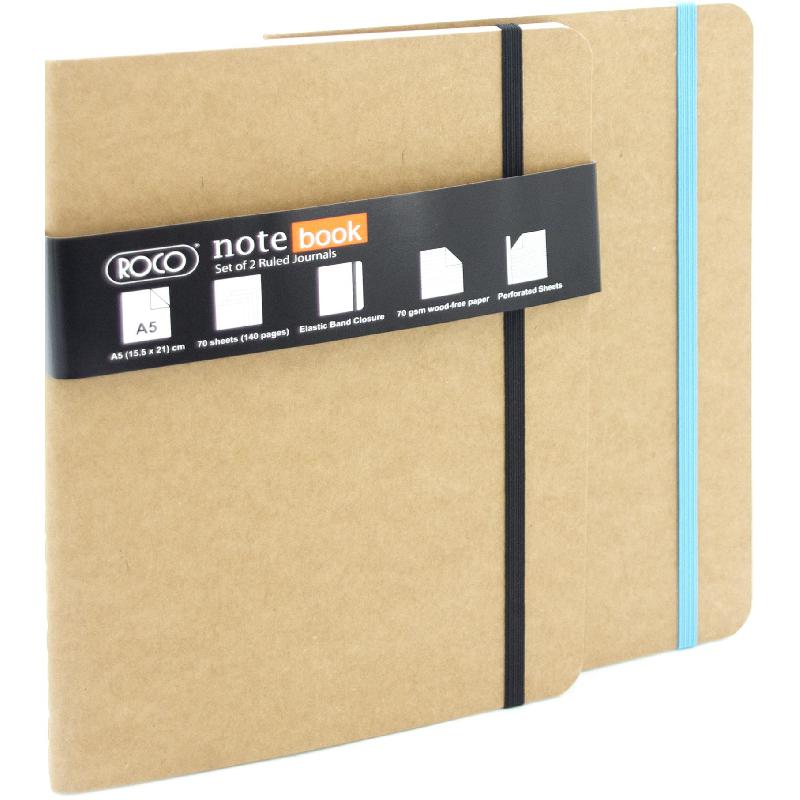 Roco Notebook Solid, Elastic Band A5 - Jarir Bookstore KSA