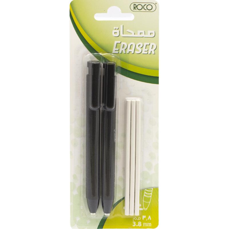 Roco Knocks 3.8 mm, Black Barrel Artist Eraser - Jarir Bookstore KSA