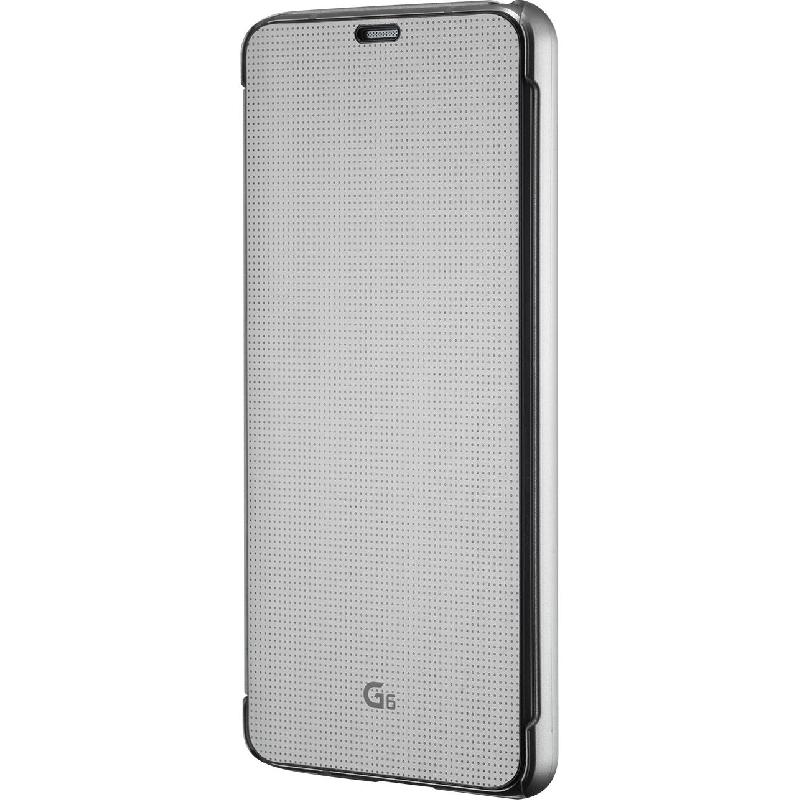 VOIA CleanUP Premium QC Flip Cover Mobile Case for LG G6 Silver VOIA