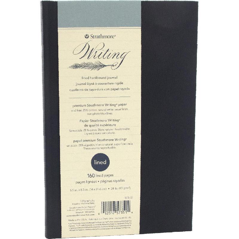 Strathmore Writing Journal Velvety Cover, Lined Pages Blue 5.5 X 8.5 in ...