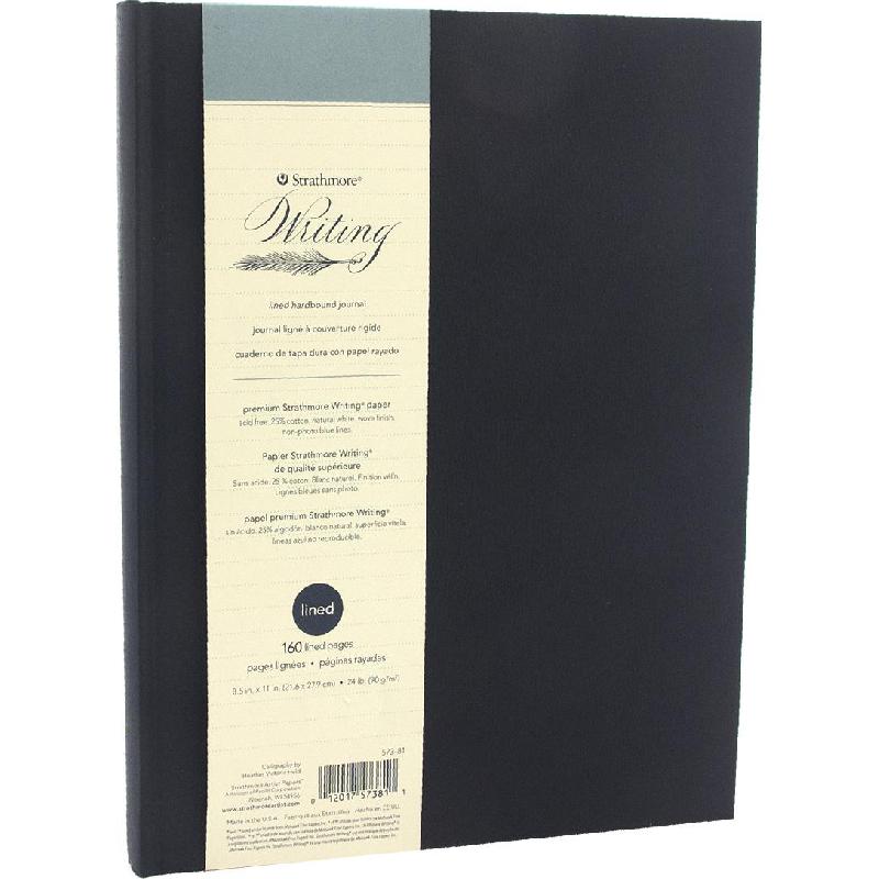 Strathmore Writing Journal Velvety Cover, Lined Pages Blue Letter ...