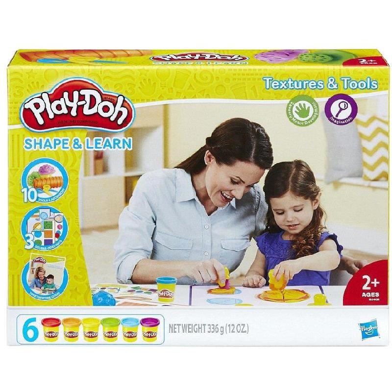 Play-Doh Shape & Learn Textures & Tools Modelling Clay/Dough ...
