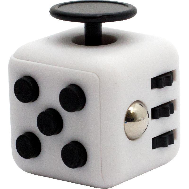 Melkco Dice Fidget Cube Fidget Toy White/Black - Jarir Bookstore KSA
