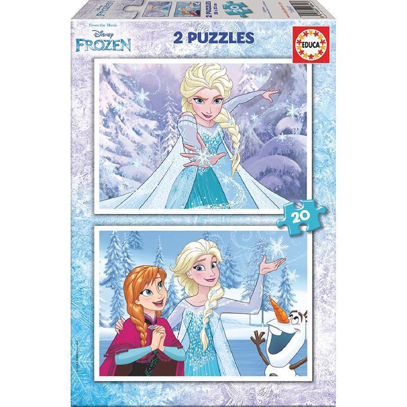 Educa 2 Puzzles Disney Frozen Picture Puzzle 20 Pieces - Jarir ...