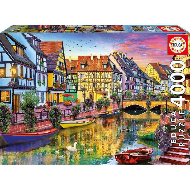 Educa 4000 Canal de Colmar, France Picture Puzzle 4000 Pieces - Jarir Bookstore KSA