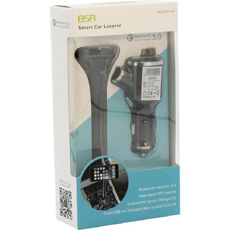 BSR Smart Car Locator + Magnetic Phone Holder + Car Charger, Quick ...