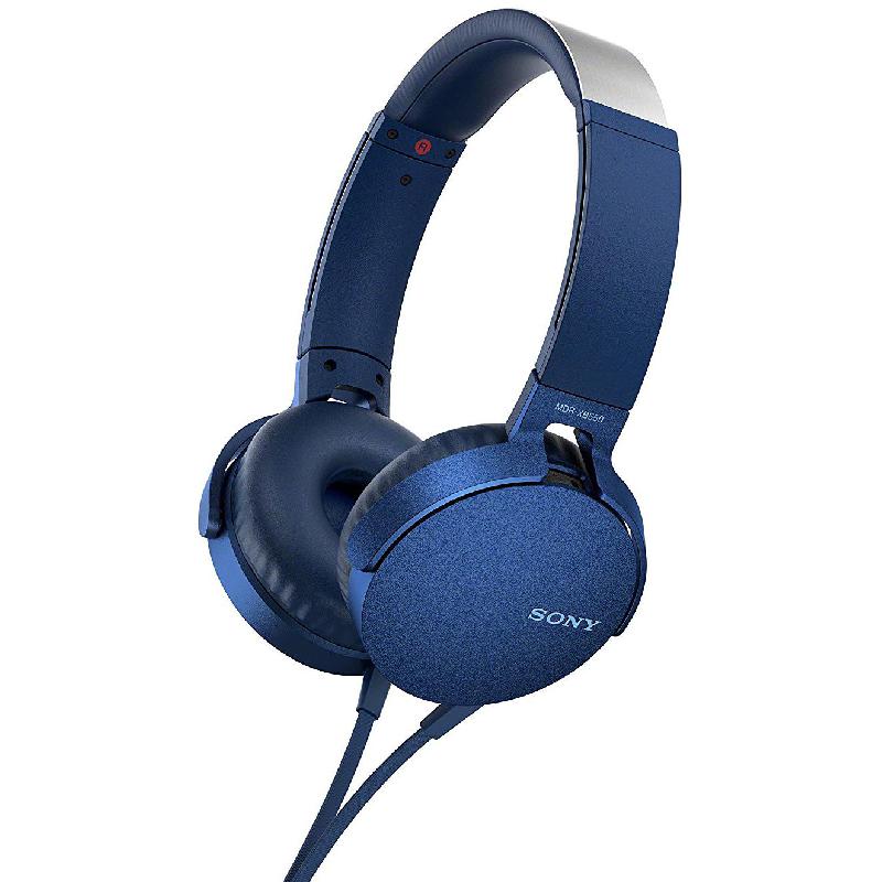Sony Extra Bass Over-Ear Headphones Wired Blue - Jarir Bookstore KSA