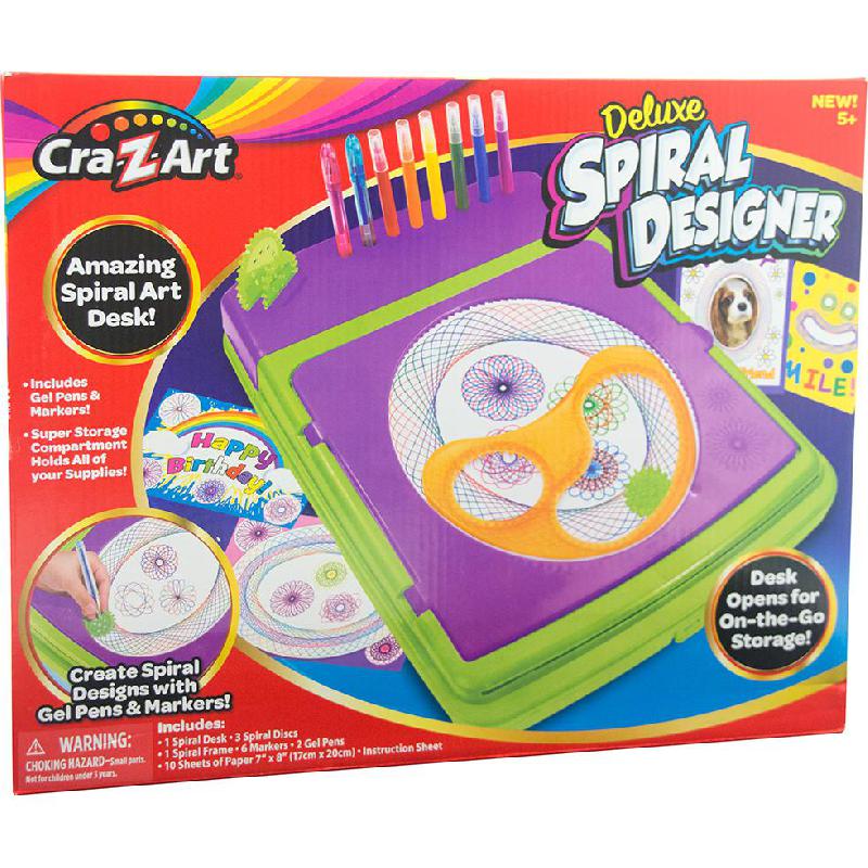 Cra-Z-Art Deluxe Spiral Designer Arts and Crafts Learning Activity Set ...