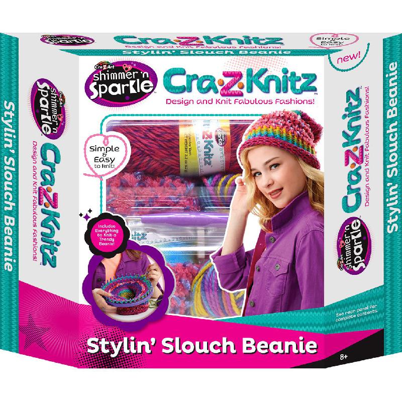Cra-Z-Art Cra-Z-Knitz, Stylin' Slouch Beanie Arts and Crafts Learning ...