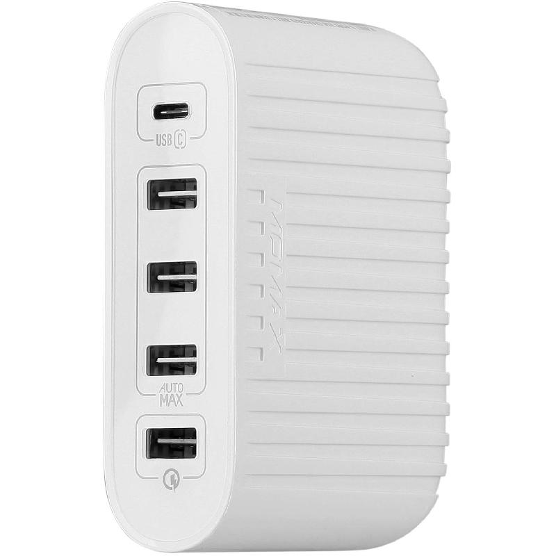 Momax U.Bull Extension Charger, USB-C + Quick Charge 3.0, 40 Watts, 5 ...