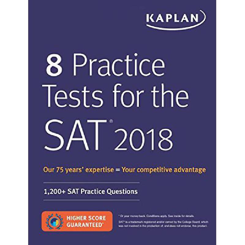 8 Practice Tests for The SAT 2018 Kaplan SAT - Jarir.com KSA