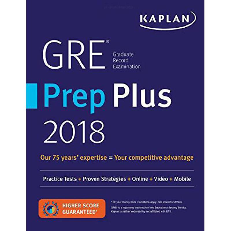 GRE Prep Plus 2018 Kaplan GRE - Jarir.com KSA