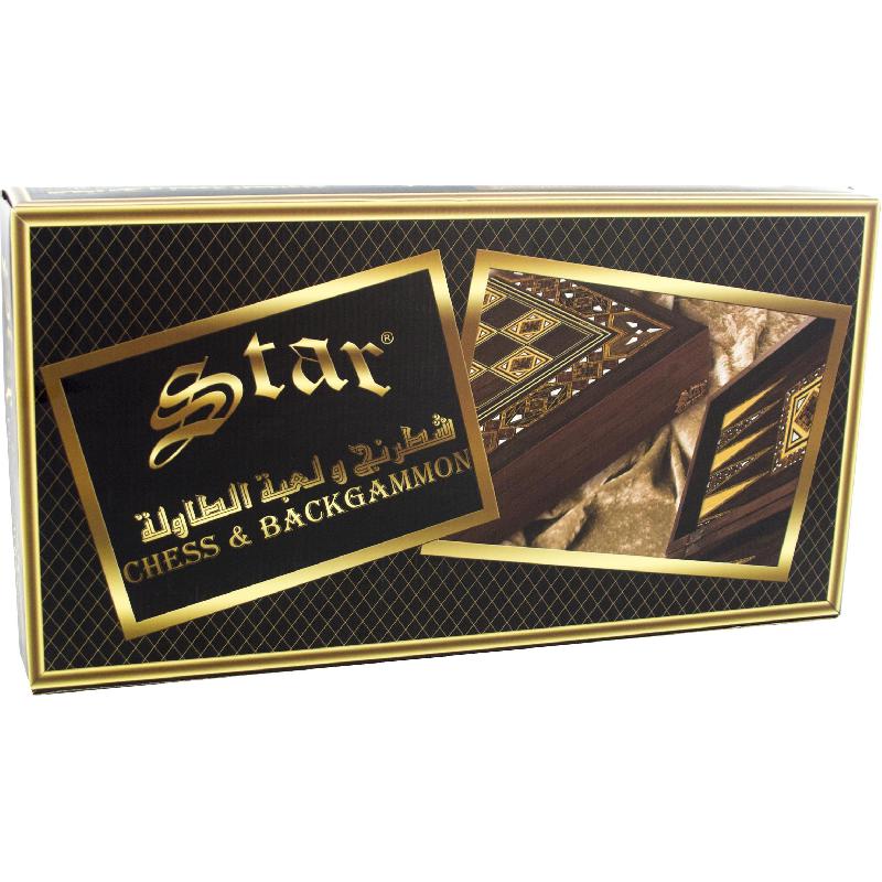 Star Chess & Backgammon Antique Mosaic Strategy Game Arabic/English ...