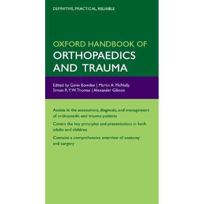 Orthopaedics and Trauma Oxford Medical Handbooks Gavin Bowden - Jarir ...