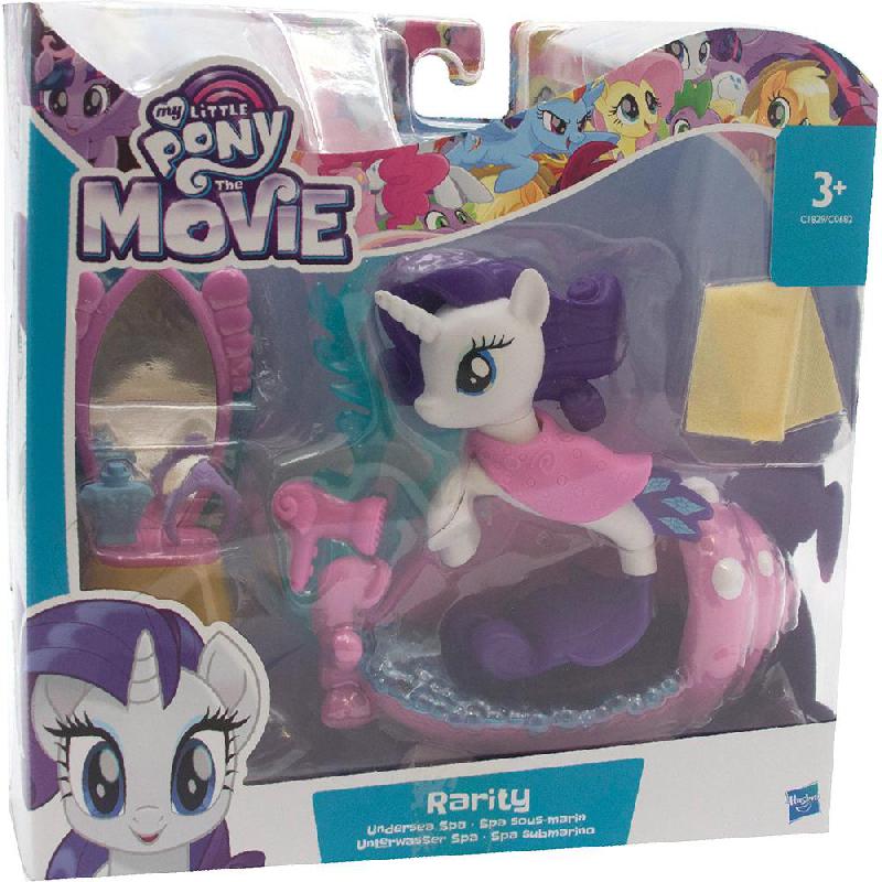 Hasbro My Little Pony Rarity, Undersea Spa Character Playset, 3 Years ...