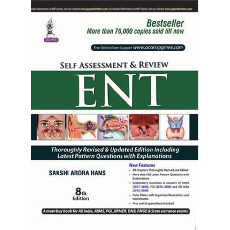 ENT, 8th Edition Self Assessment & Review Sakshi Arora Hans - Jarir.com KSA