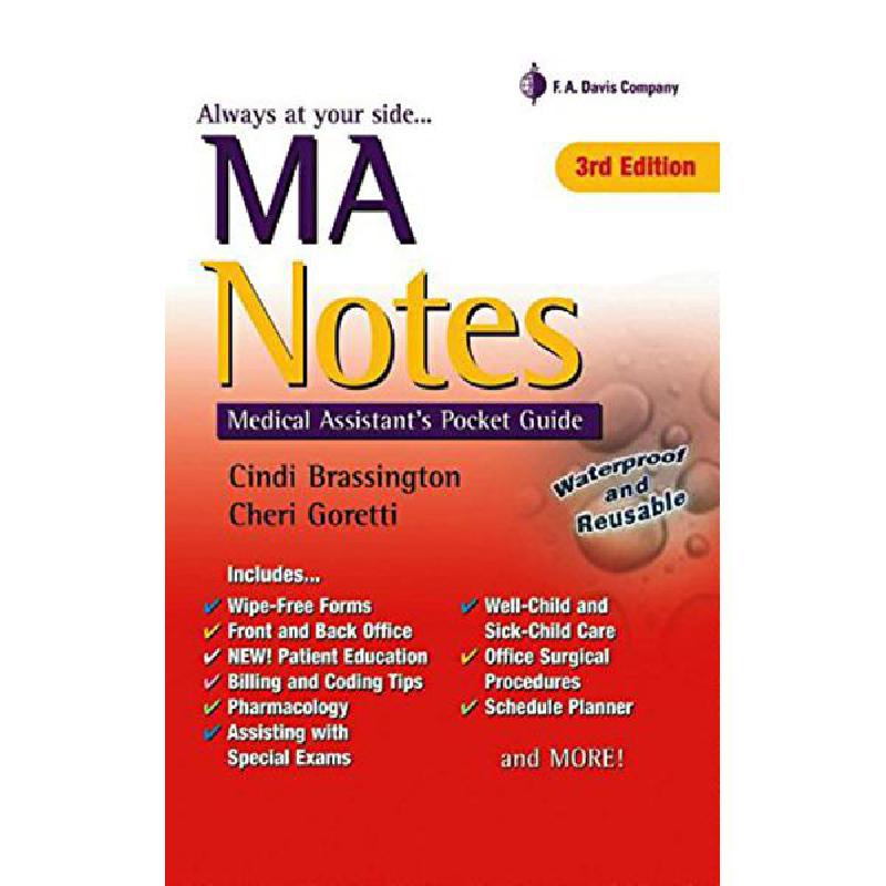 MA Notes: Medical Assistants Pocket Guide, 3rd Edition Cindi ...