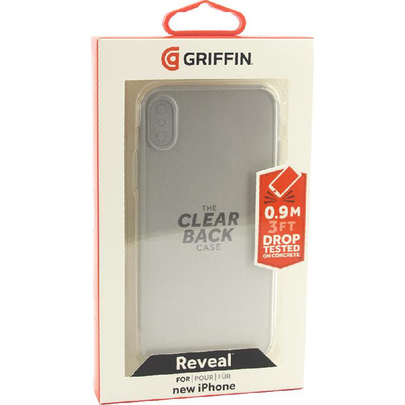 Griffin Reveal Back Cover Mobile Case for iPhone X Clear Griffin