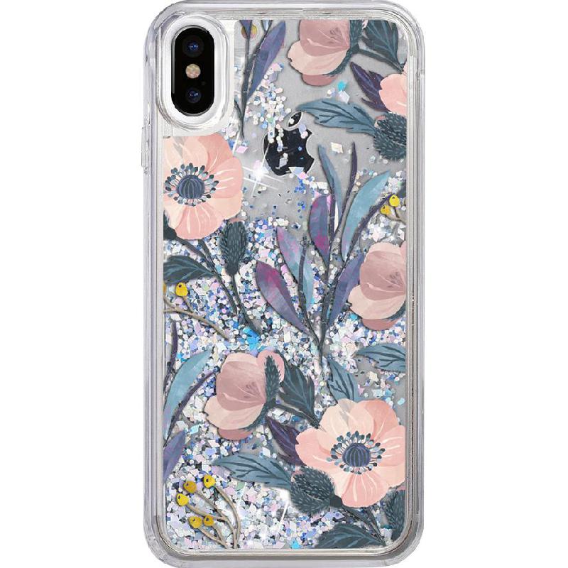iCover Sparkle Back Cover Mobile Case for iPhone X Cyan Garden iCover