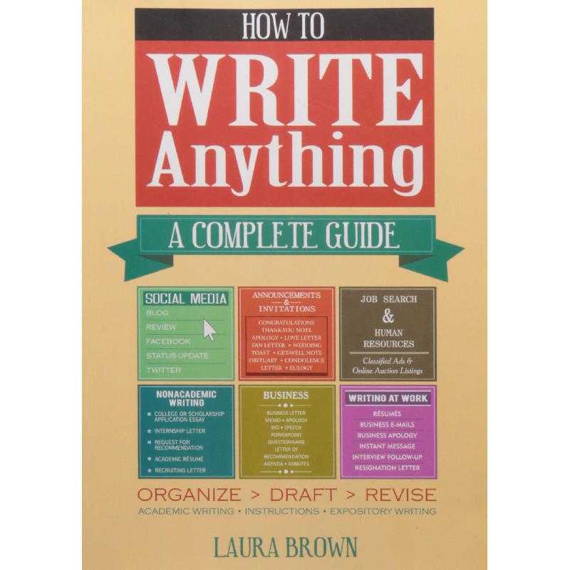 How to Write Anything Laura Brown - Jarir.com KSA