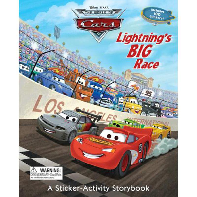 The World of Cars, Lightning's BIG Race Sticker Activity Staffs of ...