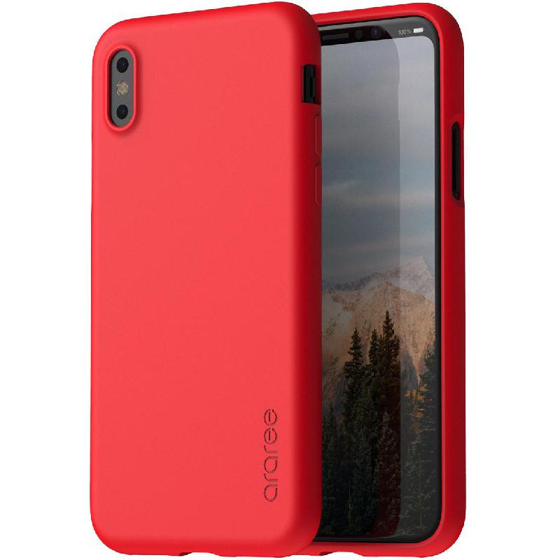 Araree Airfit Back Cover Mobile Case for iPhone X Red Araree