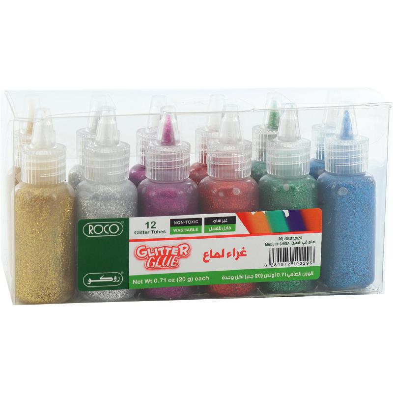 Roco Glitter Glue, 12-Pack Glitter Art - Jarir Bookstore KSA