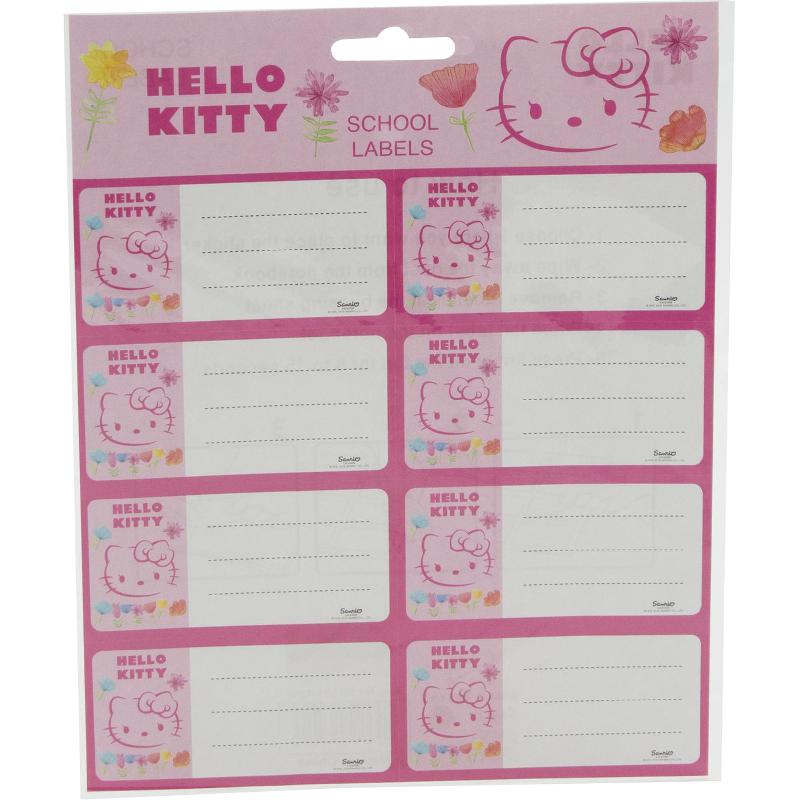 Hello Kitty Name Tag Design For Kids