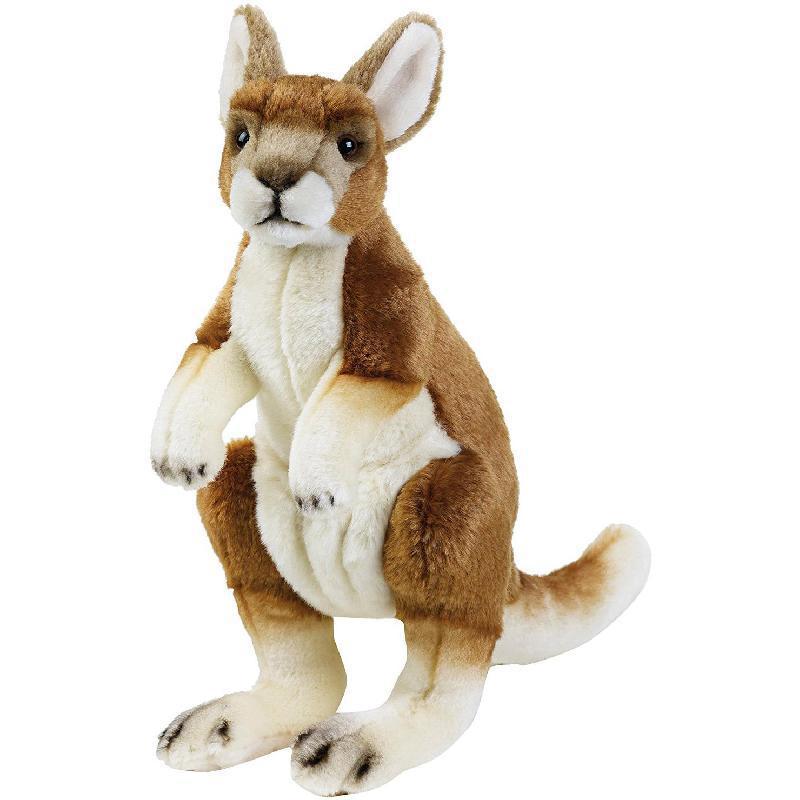 National Geographic Kangaroo, Plush Toy, Brown/White, 3 Years and Above ...