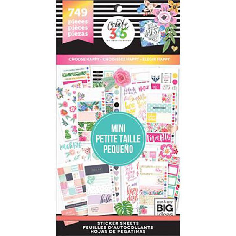 me & my BIG ideas Create 365 Choose Happy Themed Sticker Themed Shape ...