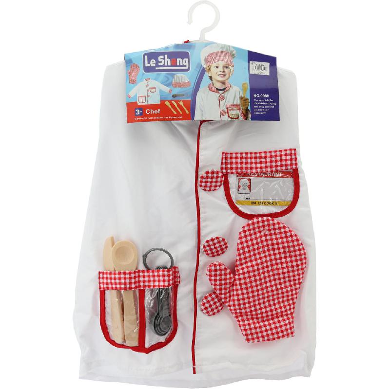 Le Sheng Chef for Boy - Fits Most Children 3-8 Years Age Role Play ...