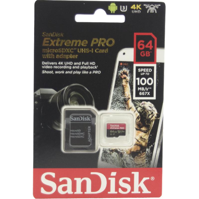 SanDisk Extreme PRO MicroSDXC 64 GB - Jarir Bookstore KSA