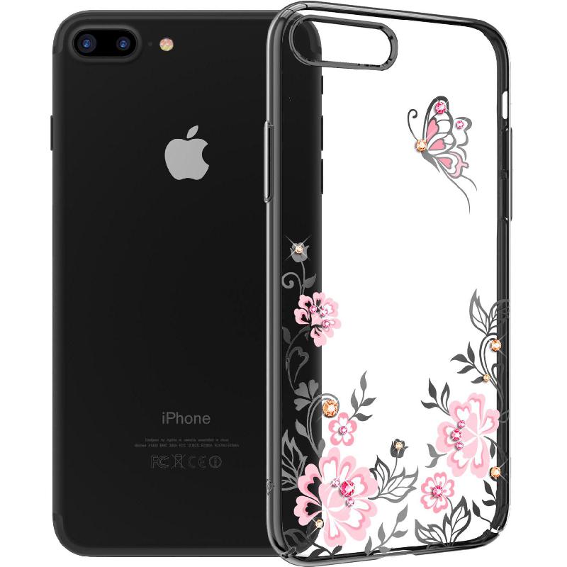 Kingxbar Butterfly Back Cover Mobile Case for iPhone 7 Plus/iPhone 8 ...