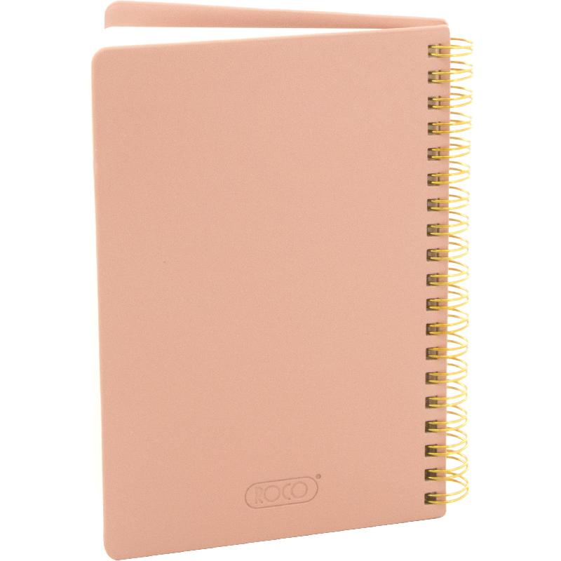 Roco Notebook, Leatherette, A6, 80 Sheets, Lined, Peach price in Saudi ...