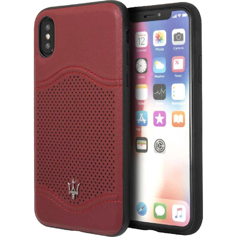 Maserati Back Cover Mobile Case for iPhone X/iPhone Xs Burgundy Red ...